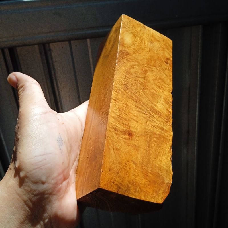 Jual kayu burl jati curly block 17x6x5.2cm | Shopee Indonesia