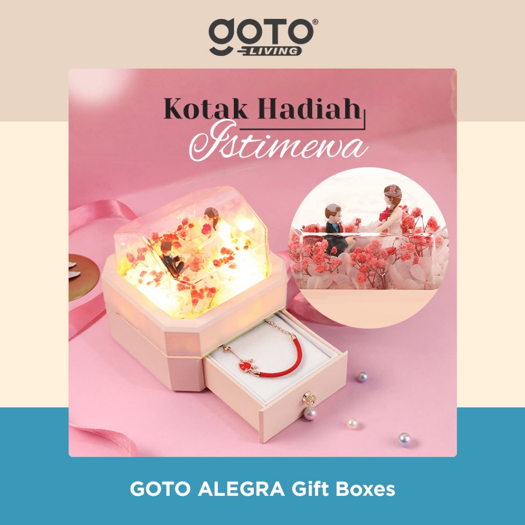 Jual Goto Alegra Gift Box Wedding Hadiah Pernikahan Kotak Kado Perhiasan | Shopee Indonesia