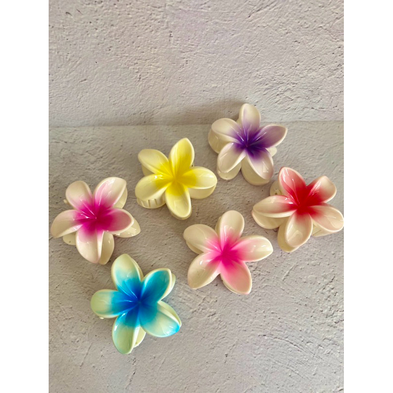 Jual Jedai Jumbo Bunga Bali Kamboja Jepit Rambut Ukuran 8cm | Shopee ...