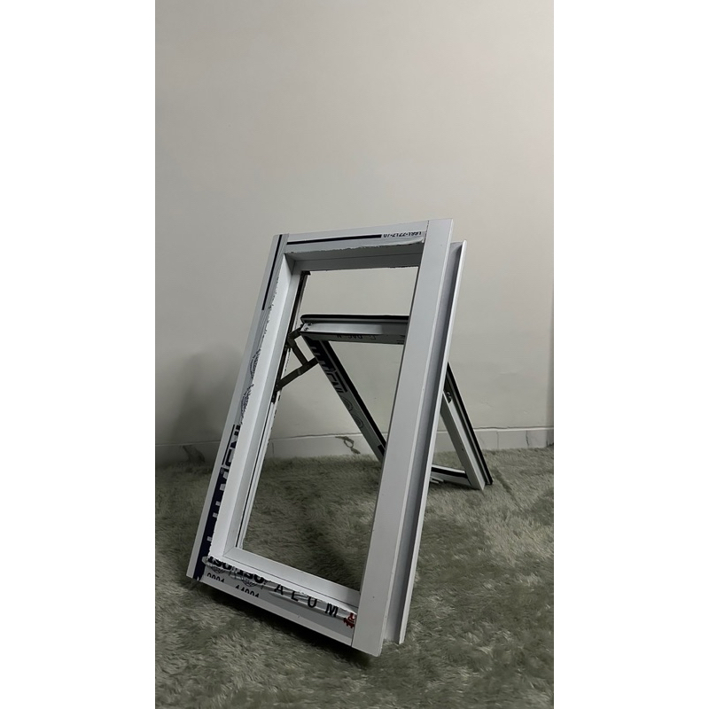 Jual Jendela Casement Aluminium minimalis bukaan atas, bisa custom ...