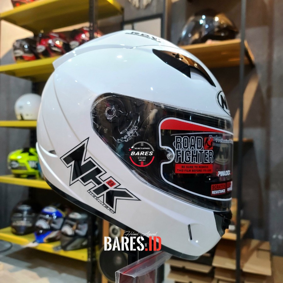 Jual Helm NHK GP1000 White Full Face Double Visor | Shopee Indonesia