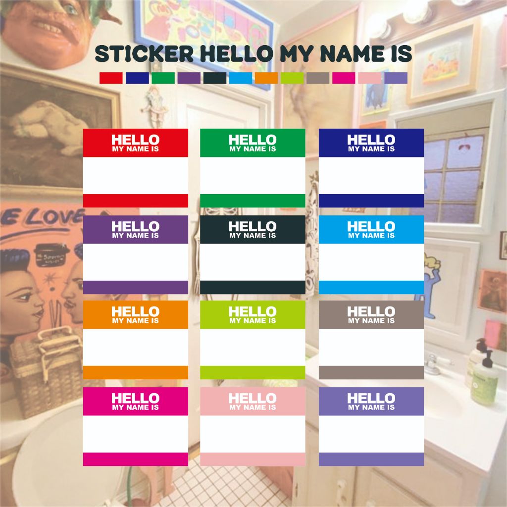 Jual Sticker Pack Hello My Name Is (isi 10pcs) / Stiker Graffiti ...