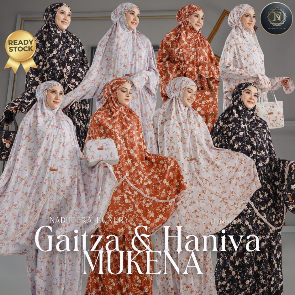 Jual [BISA COD] GAITZA & HANIVA MUKENA NADHEERA LUXURY mukenah terusan ...