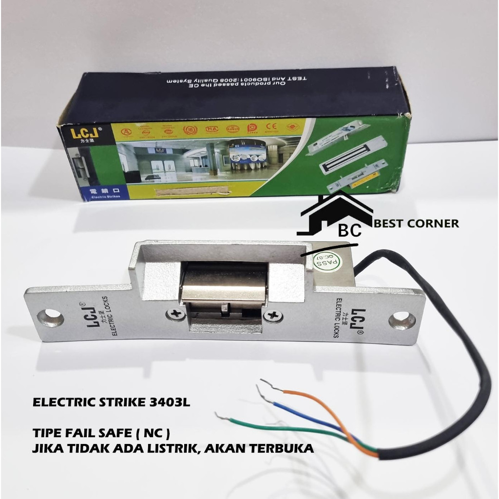 Jual ELECTRIC STRIKE DOOR LOCK LCJ / STRIKE DOOR LOCK 3403 | Shopee ...