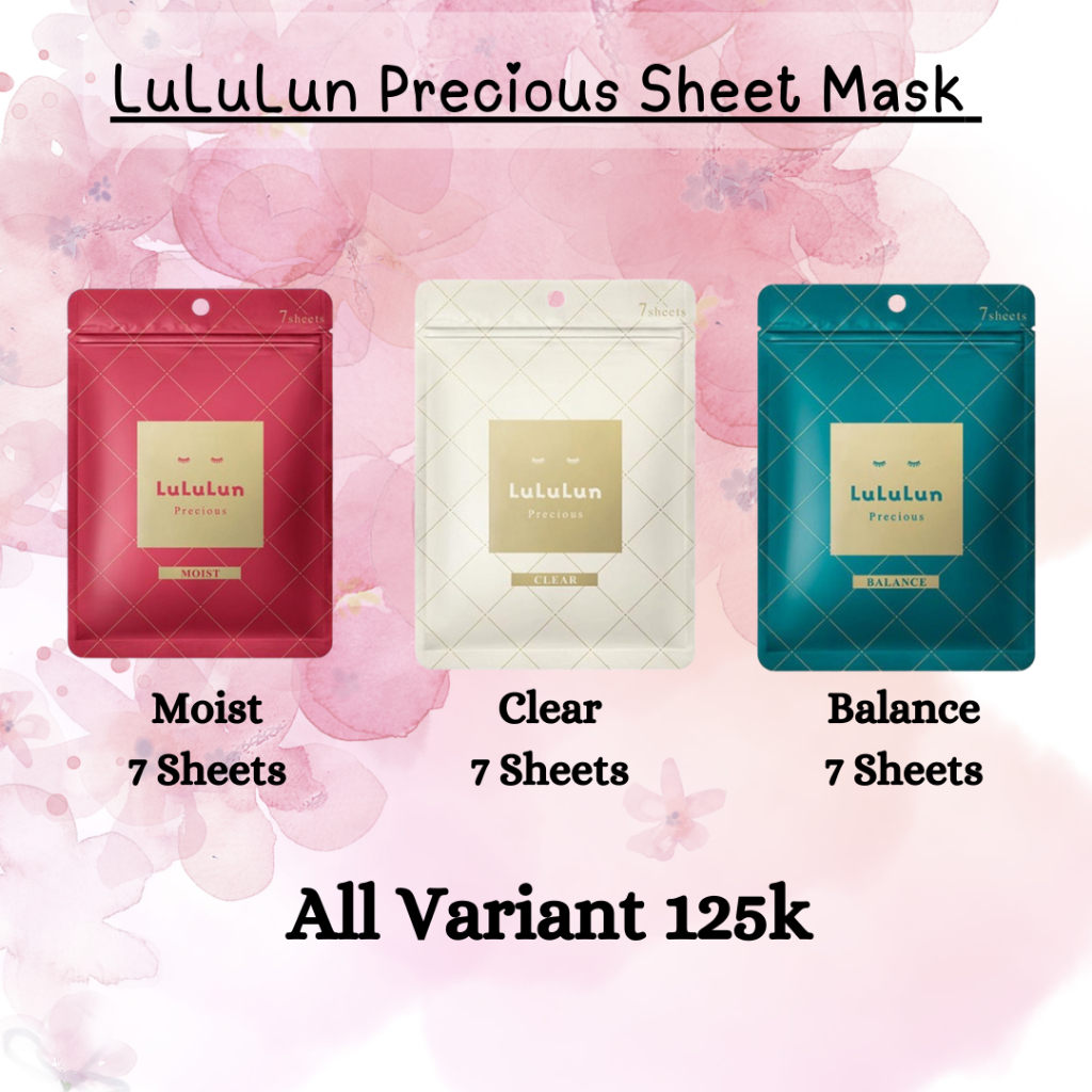 Jual LuLuLun Precious Sheet Mask Original Japan Full Size | Shopee Indonesia