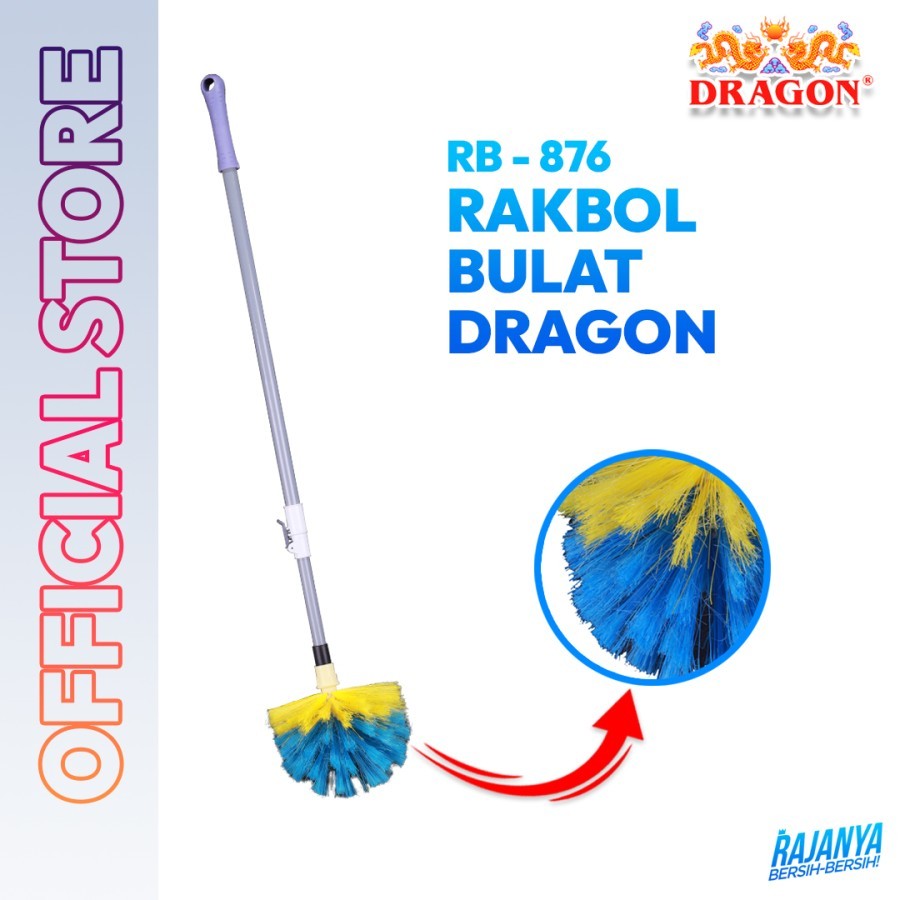 Jual DRAGON Rakbol Bulat 150 Cm sapu Pembersih Langit-Langit Rumah Roof ...