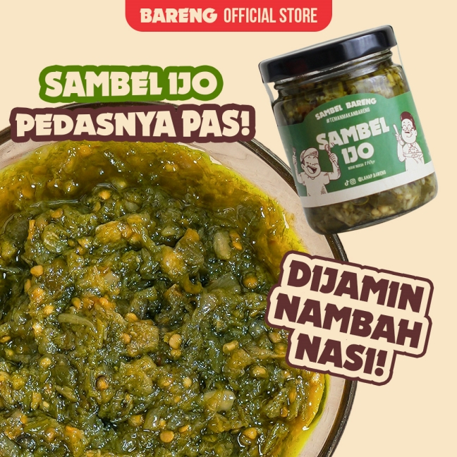 Jual Lahap Bareng | Sambal Ijo Pedas Gurih | Sambel Cabe Pedes Botol ...