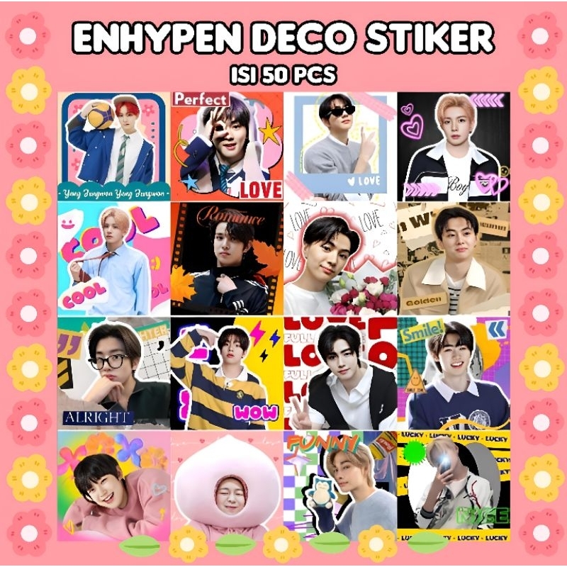 Jual STIKER DECO ENHYPEN | STIKER DECO KPOP | STIKER KPOP | STIKER ENHYPEN | ENHYPEN DECO STIKER ...