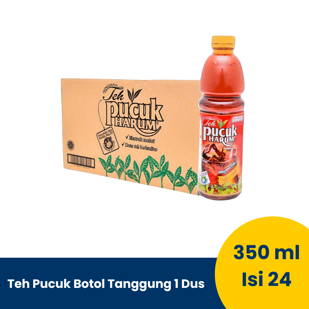 Jual TEH PUCUK HARUM Botol TANGGUNG 1 Dus | 350ml | Isi 24 Gelas ...