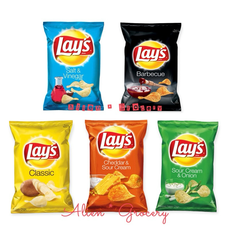 Jual PROMO!!!! LAYS POTATO CHIPS IMPOR USA Classic Honey BBQ Cheddar ...