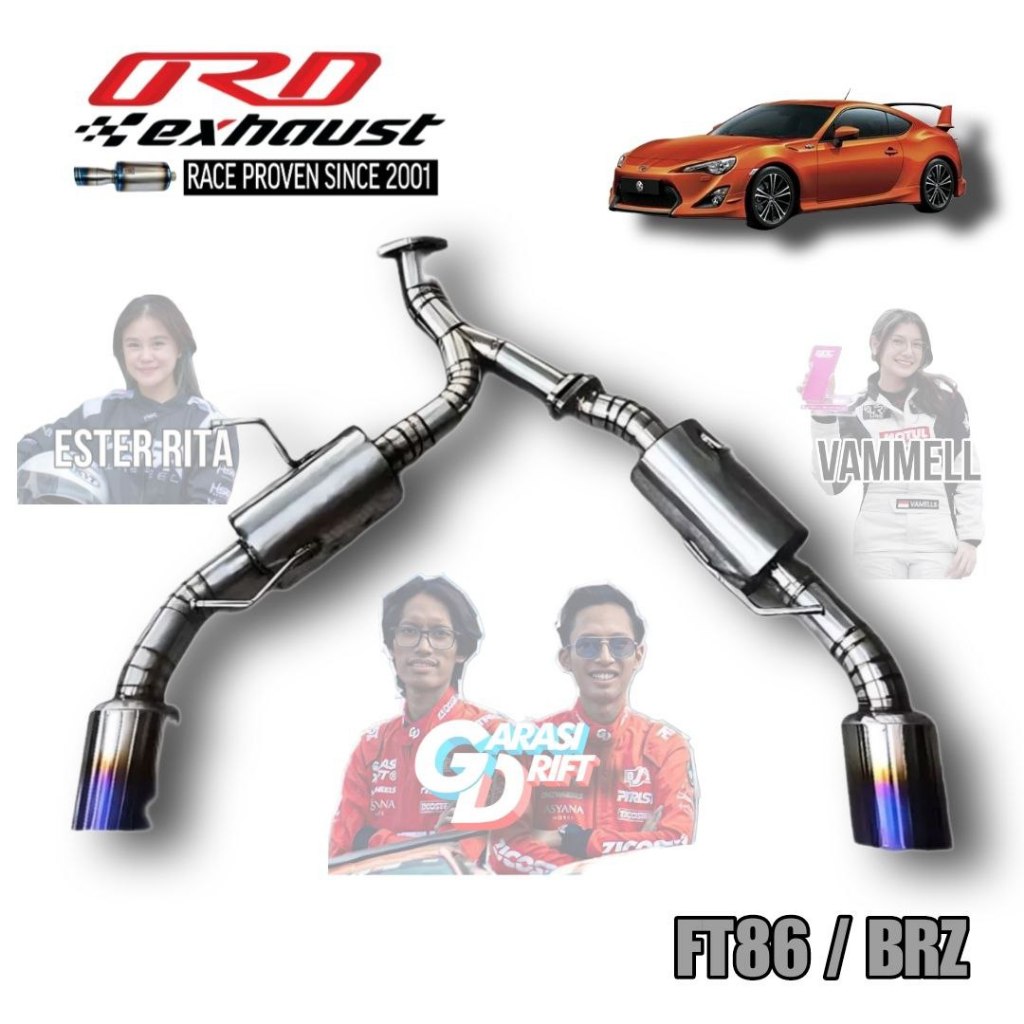 Jual ORD Exhaust Knalpot Racing Muffler Toyota GT 86 FT 86 GT86 Subaru ...