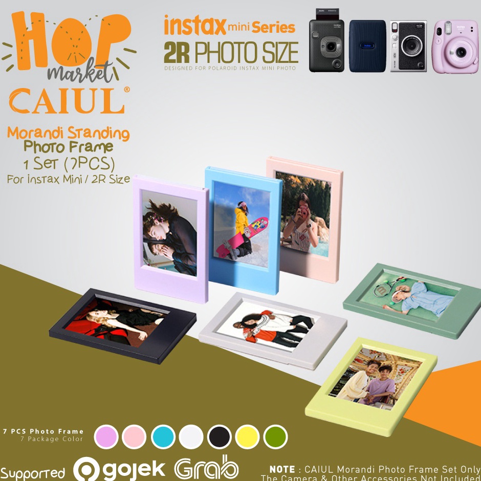 Jual Morandi Photo Frame Set isi 7 Album Stand Tempat Foto Meja Size 2R ...