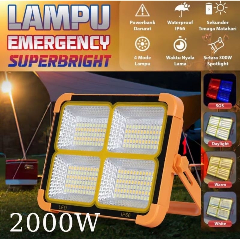 Jual LAMPU LED SOLAR EMERGENCY / POWER SEL SURYA / LAMPU PANEL SURYA ...
