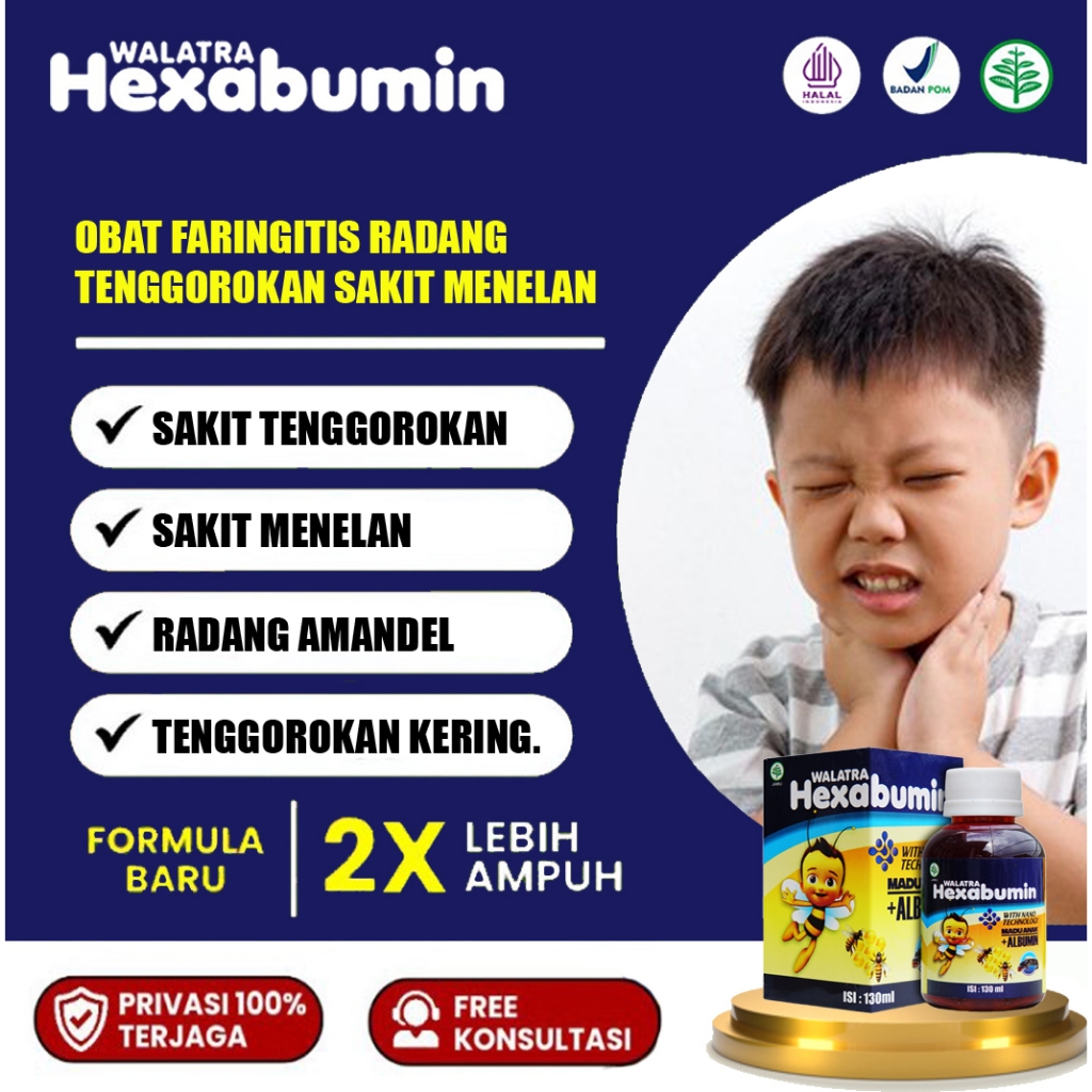 Jual Obat Faringitis Radang Tenggorokan, Tenggorokan Meradang sakit ...