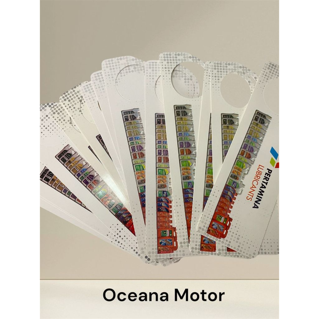 Jual KARTU GARANSI OLI PERTAMINA, KERTAS LABEL KARTU GANTUNGAN GANTI ...