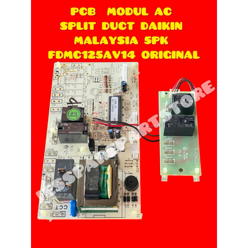 Jual PCB MODUL AC SPLIT DUCT DAIKIN MALAYSIA 5PK FDMC125AV14 ORIGINAL ...