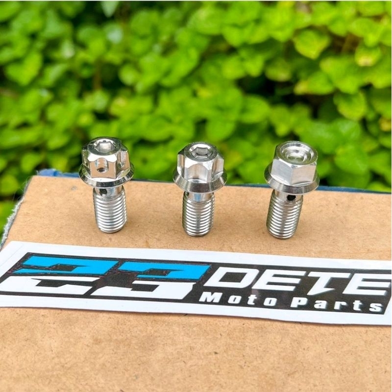 Jual baut banjo selang rem stainless universal master & kaliper ...