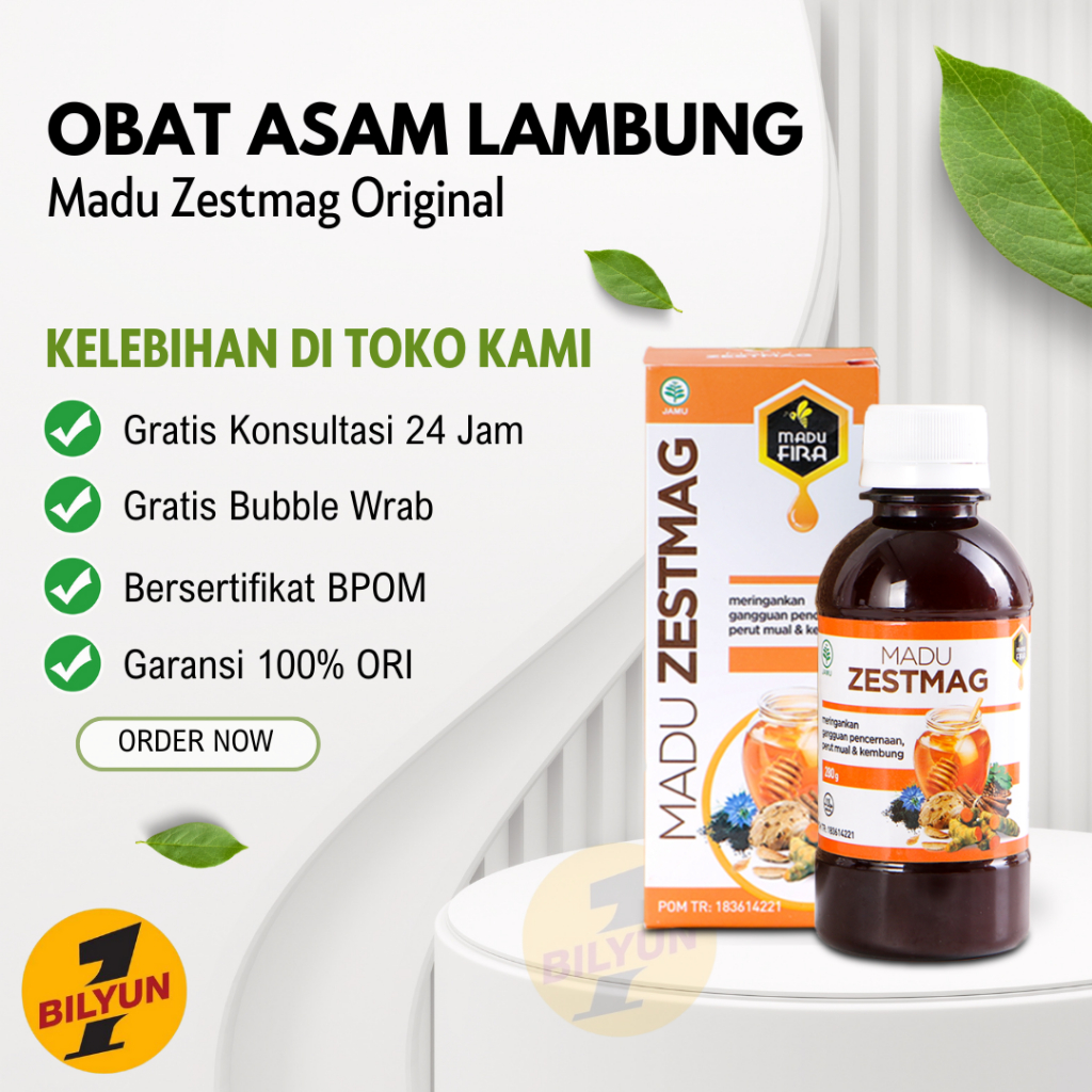 Jual Madu Zestmag Original 100% Madu Lambung Kronis Gerd Magh Maag Asli ...