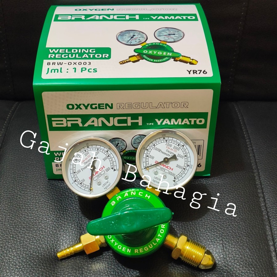 Jual Regulator Las Oksigen BRANCH Yamato Tabung Gas Oxygen Welding ORIGINAL | Shopee Indonesia