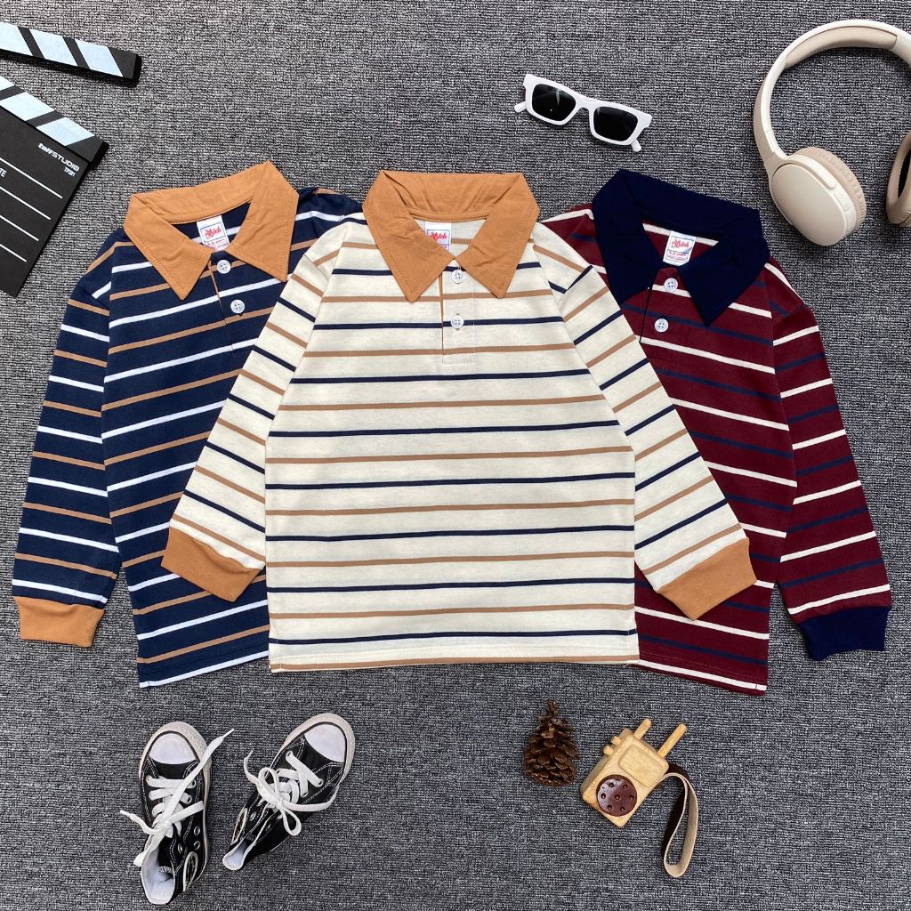 Jual KAOS ANAK PJG SALUR RUGBY ASKARA Kaos polo tangan panjang 2-12 ...