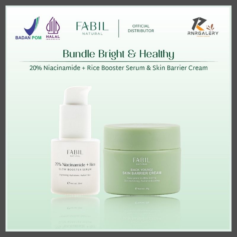 Jual [2pcs] Fabil Bundle Bright and Healthy 20% Niacinamide Rice ...