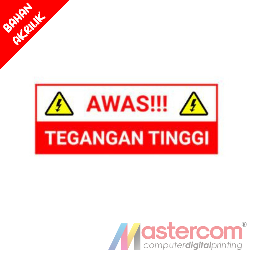 Jual SIGN / TANDA AKRILIK BAHAYA PANEL TEGANGAN LISTRIK BISA CUSTOM ...