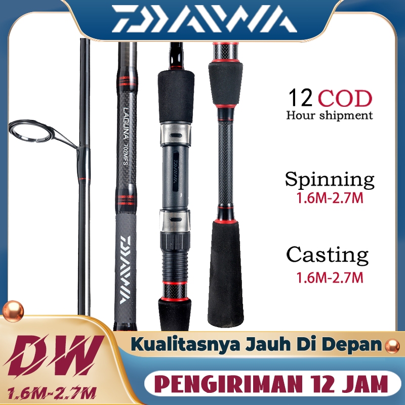 Jual DAIWA joran pancing karbon, M Power (1,65 meter - 2,7 meter), cocok untuk air tawar dan ...