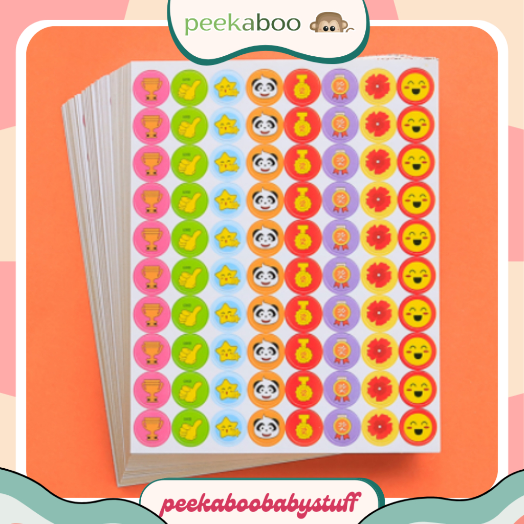 Jual STICKER REWARDS ANAK - PANDA TROPHY MIX || STICKER REWARD ANAK ...