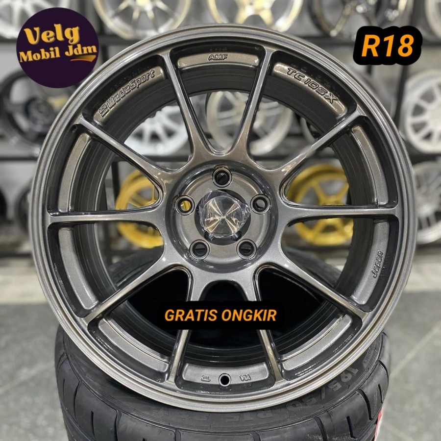Jual velg mobil r18 offset 35 TC105X FLOW FORMING lebar 8,5 velg ring 18 zenix terios reborn ...