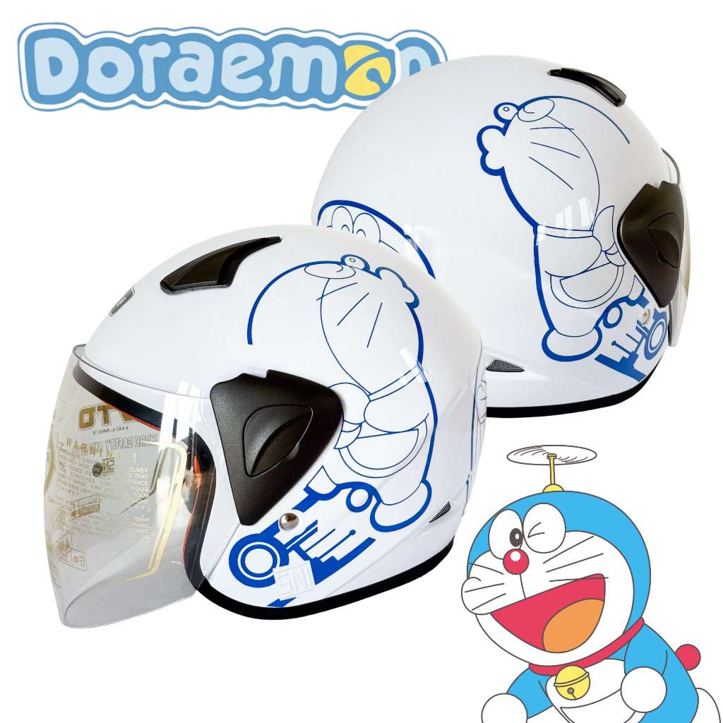 Jual Helm Anak Lucu Motif Doraemon untuk Usia 5 hingga 7 Tahun ...