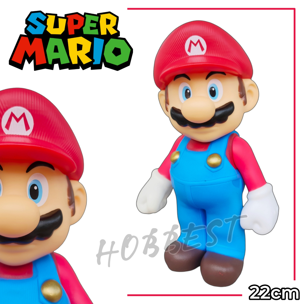 Jual Action Figure SUPER MARIO BROS Miniatur Topper Kue Pajangan Mainan ...