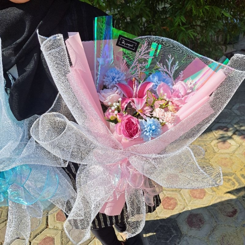 Jual Buket Bunga Artificial Jumbo Aesthetic | Shopee Indonesia