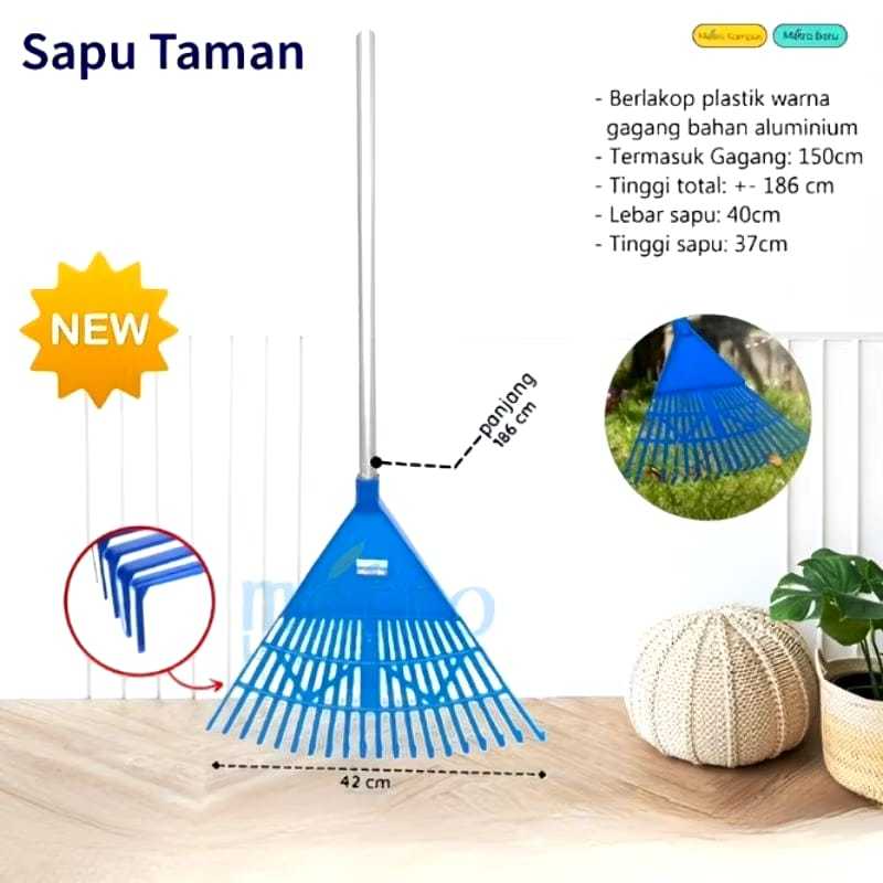 Jual [SEAL] Sapu Taman Daun Besar Garden Broom Garuk Sapu garuk Sampah ...