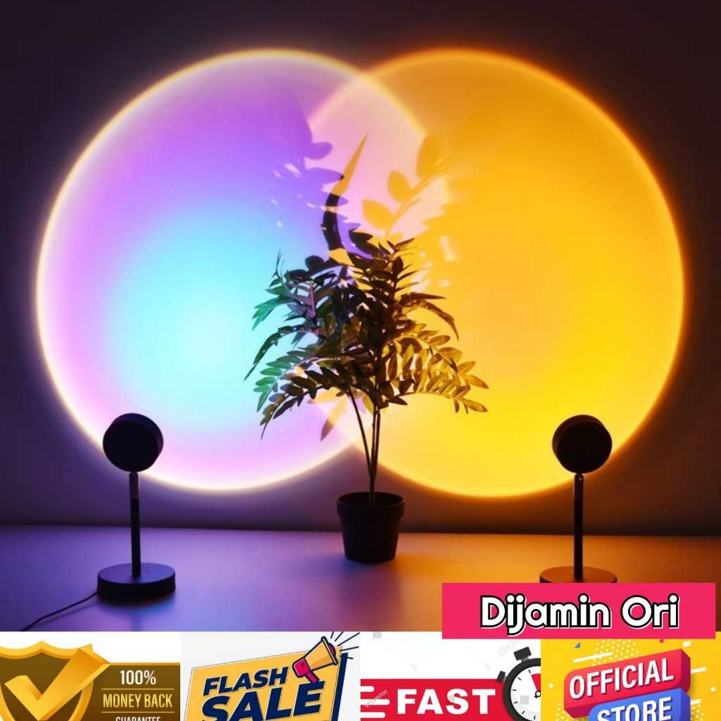Jual Lampu Proyeksi Sunset Lampu Studio Vlogger Lampu Proyektor Sorot ...