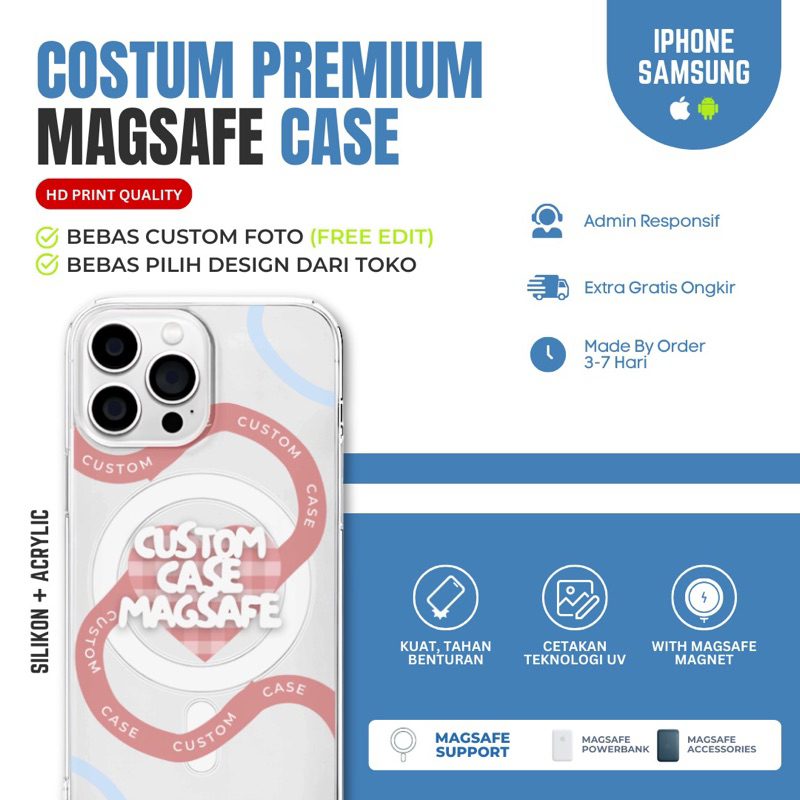Jual CUSTOM MAGSAFE PREMIUM CLEAR CASE - GAMBAR BEBAS HIGH QUALITY ...