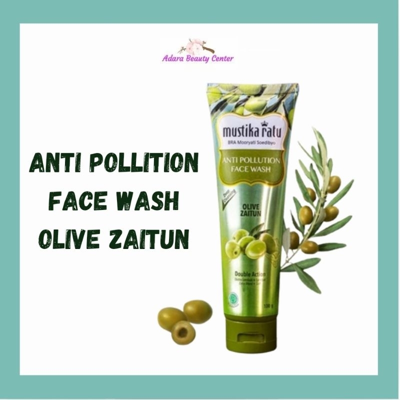 Jual MUSTIKA RATU FACE WASH OLIVE ZAITUN ANTI POLLUTION 100 GR | Shopee ...