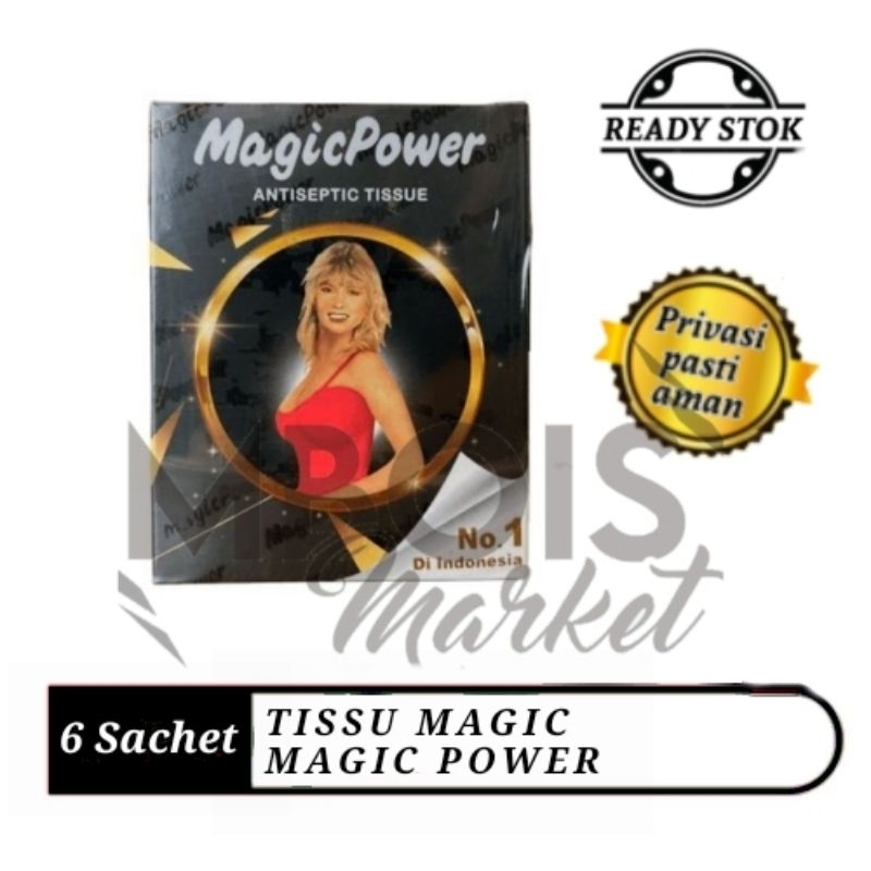 Jual Tissue Magic Power Tisu Power Magic Classic 1 kotak isi 6 Sachet ...