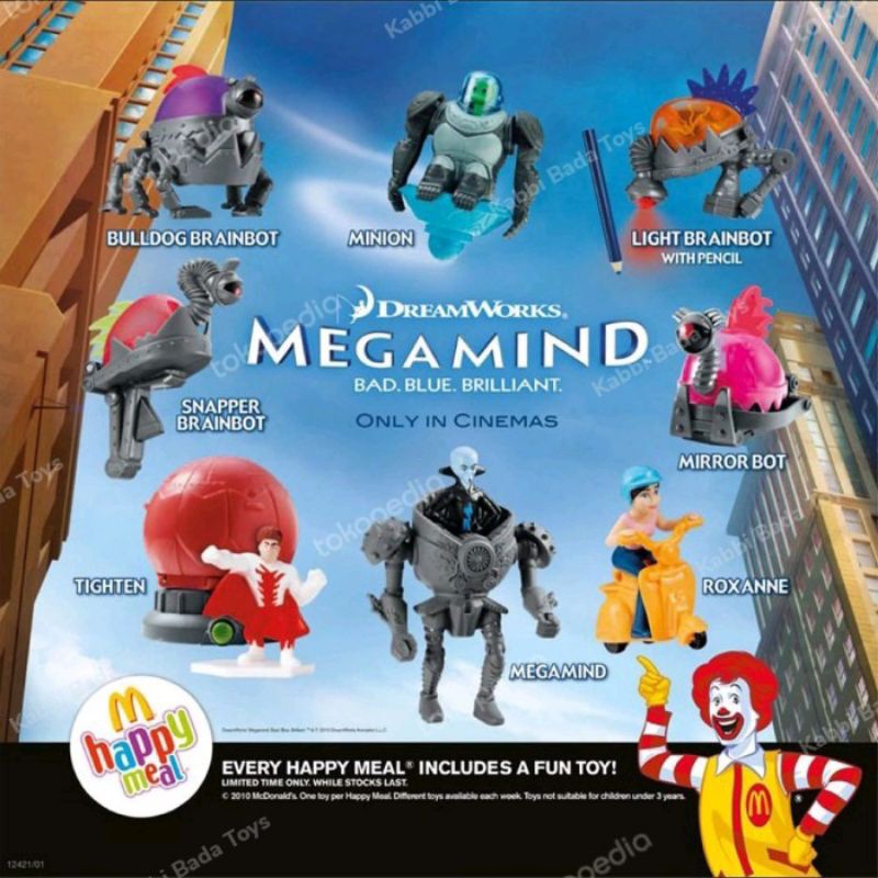 Jual FIGUR MCD MCDONALD'S HAPPY MEAL TOYS & MEGAMIND | Shopee Indonesia
