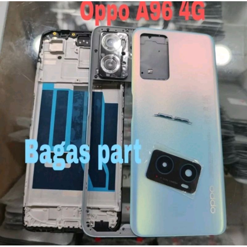 Jual kesing housing casing full set Oppo a96 4g frame + Bezel ...