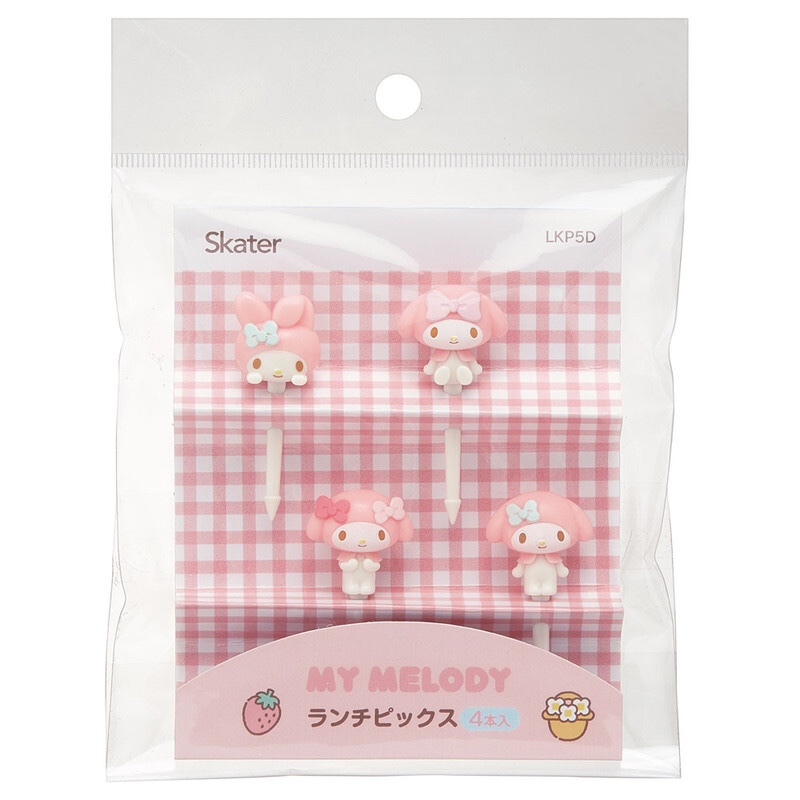Jual [Skater] My Melody Picks Lunch Pick Sanrio Food Pick Bento Pick ...
