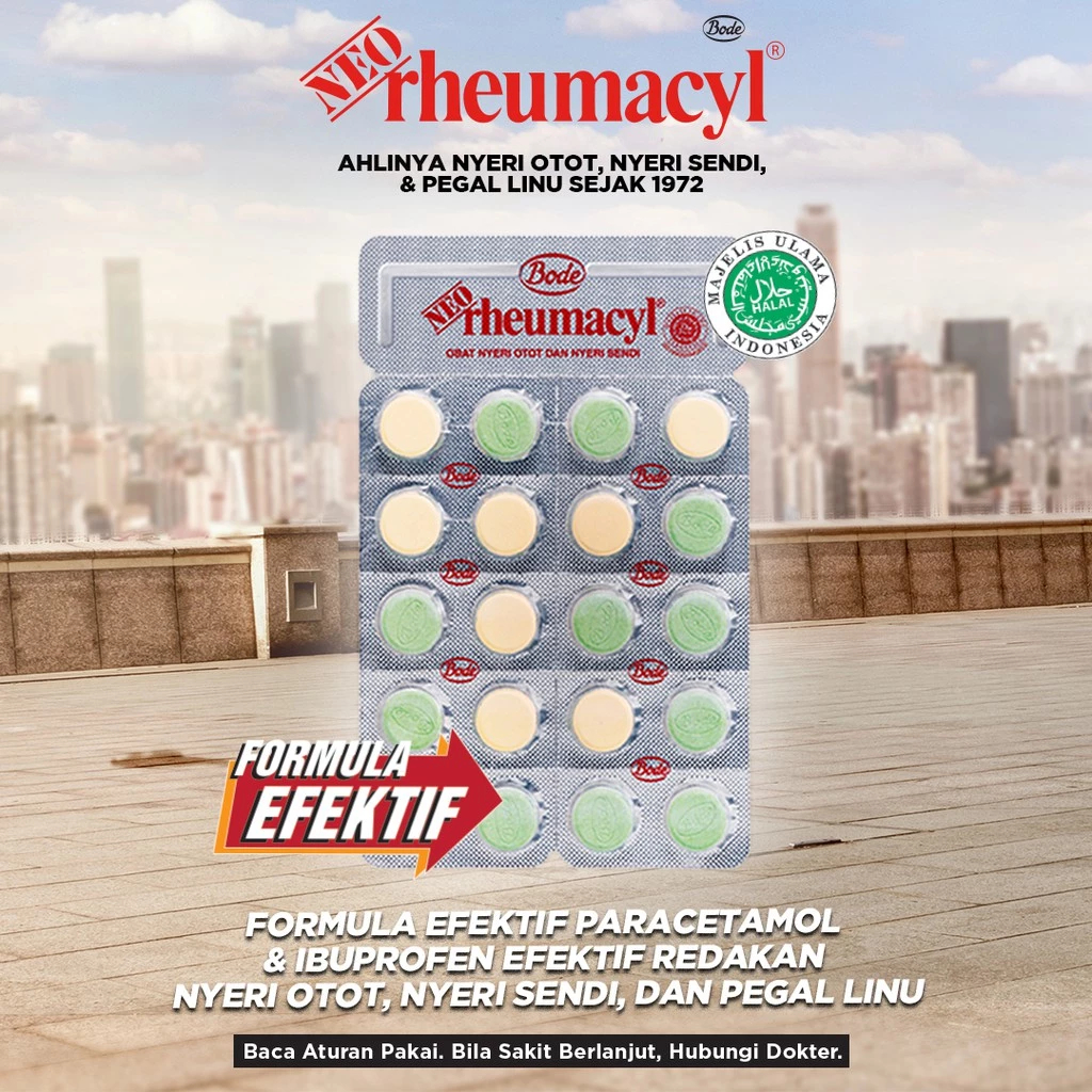 Jual Neo Rheumacyl 20's Tablet / Paracetamol / Ibuprofen / Obat Nyeri ...
