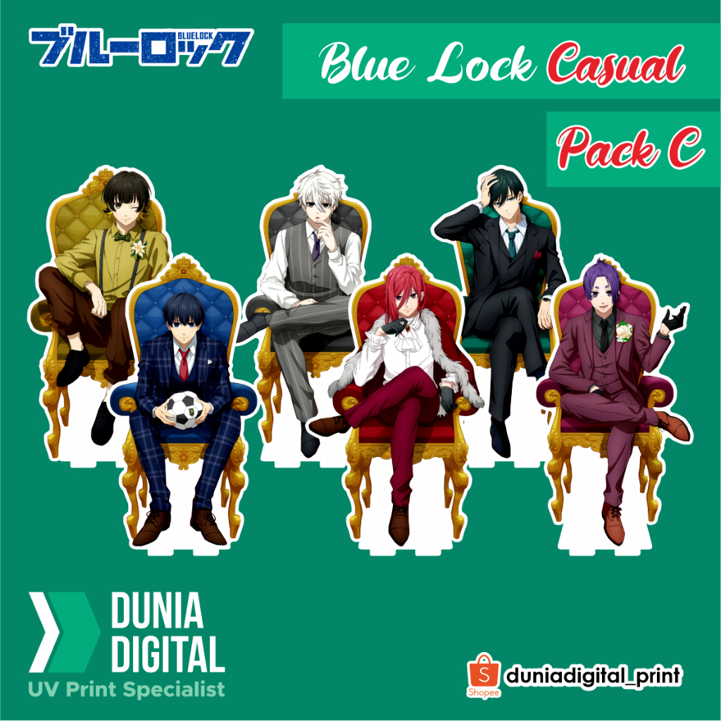 Jual Blue Lock Casual Pack C standee akrilik | seishiro nagi meguru ...