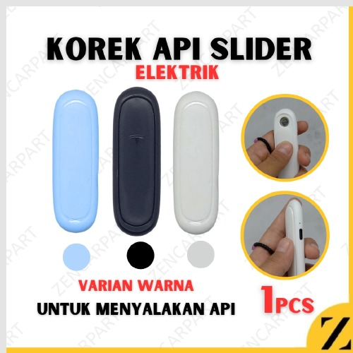 Jual Korek Api Elektrik Slide USB Pemantik Api Putih Biru Hitam Cas ...