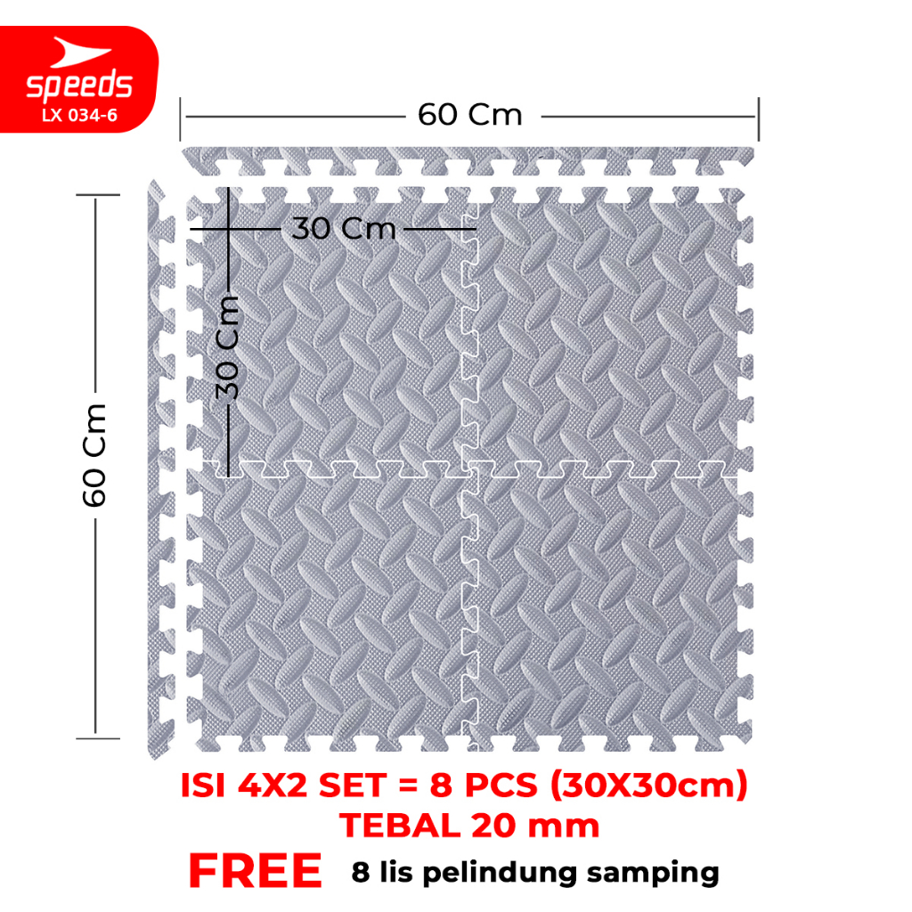 Jual SPEEDS Evamat 103x103cm 10mm Matras Puzzle Karpet Puzzle Matras ...