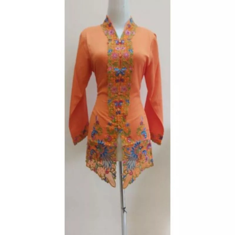 Jual Atasan kebaya encim bordir motif merak/kebaya encim modern/encim ...