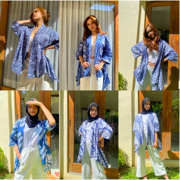 Jual Blazer BIRU Willy Nikita Blazer Batik Rompi Outer Kekinian Seragam ...