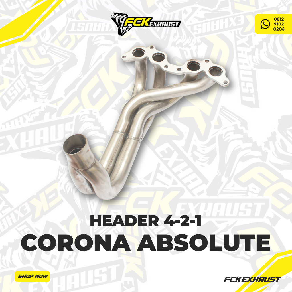 Jual FCK Header Corona Absolute 2.0L 4-2-1 Knalpot Mobil Racing ...