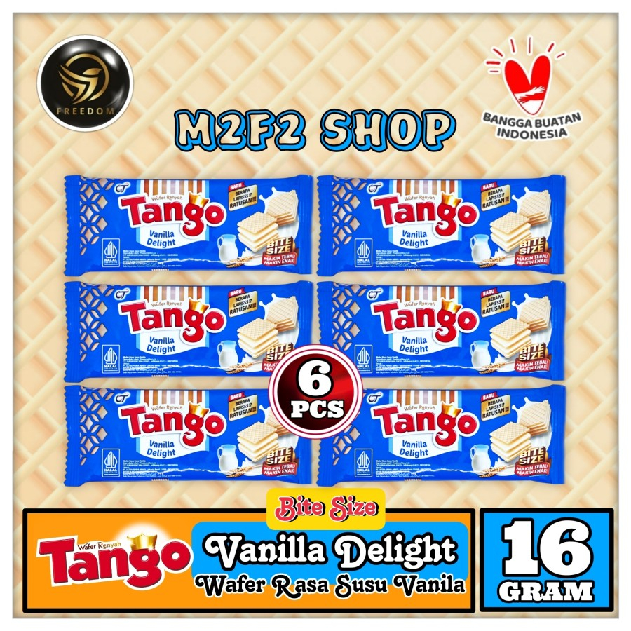 Jual Tango Wafer Vanilla Delight BITE SIZE | Susu Vanila Sachet - 16 gr ...