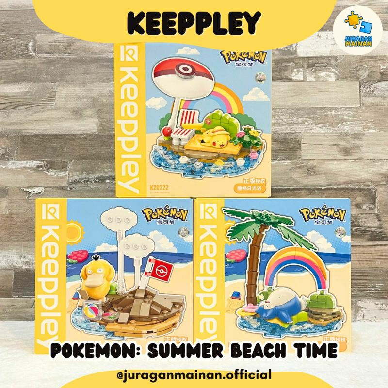Jual KEEPPLEY TOYS Pokemon Beach Series - Bricks Blocks Bongkar Susun ...