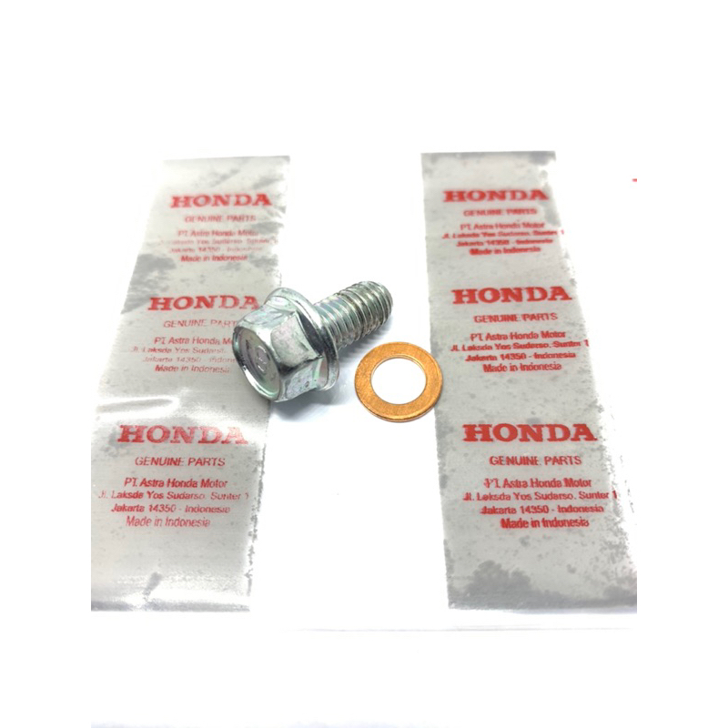 Jual baut ring tembaga kuningan oli gardan pembuangan baut 12 honda ...